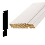 Ornamental Mouldings 3/4 in. x 6 in. x 84 in. White Hardwood Fluted ...