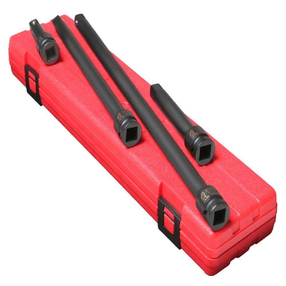 SUNEX TOOLS 1/2 in. Drive Extension Impact Set (4-Piece) SUN2500 - The ...