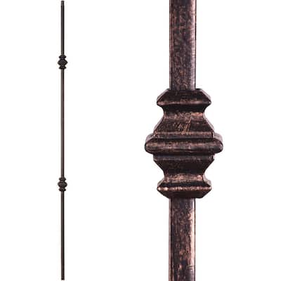 HOUSE OF FORGINGS Versatile 44 in. x 0.5 in. Oil Rubbed Bronze Plain ...