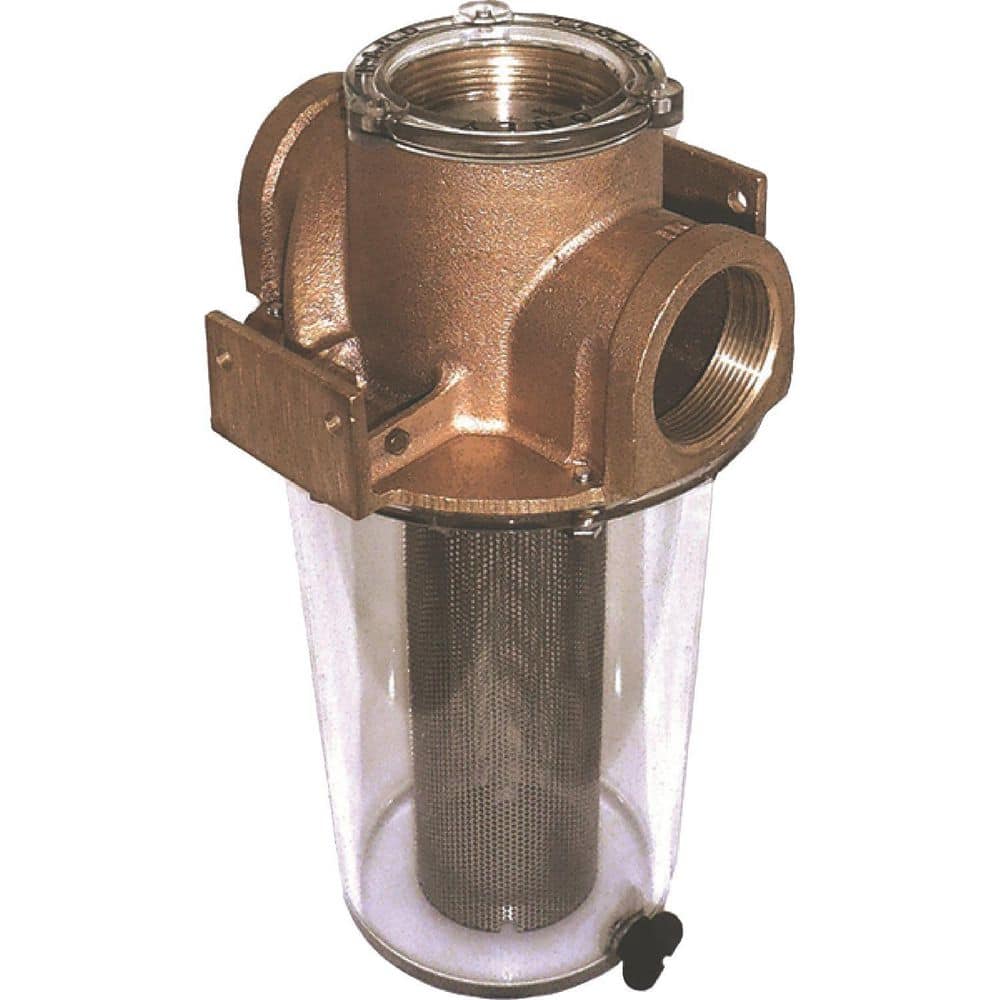 Groco Bronze Strainer with #304 Stainless Steel Basket, Ports: 2 in ...