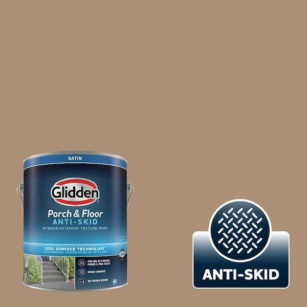 Glidden Porch and Floor 1 gal. PPG1085-5 Sauteed Mushroom Satin ...