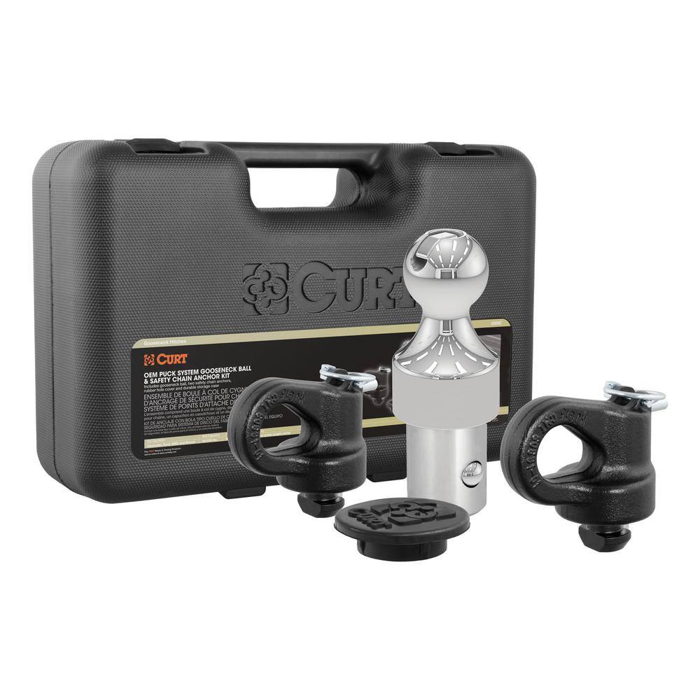 CURT OEM Puck System 2 5 16 Gooseneck Ball Safety Chain Anchor Kit CURT OEM Puck System 2 5 16 Gooseneck Ball Safety Chain Anchor Kit