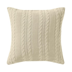 VCNY Home Dublin Embroidered Polyester Decorative 18 in. x 18 in. Throw ...