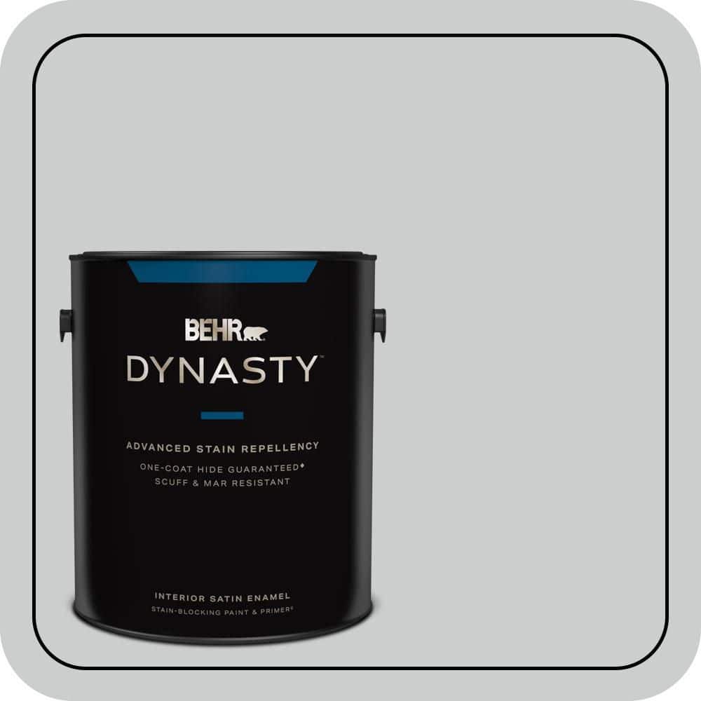 BEHR DYNASTY 1 gal. #N500-2 Loft Space Satin Enamel Stain-Blocking ...