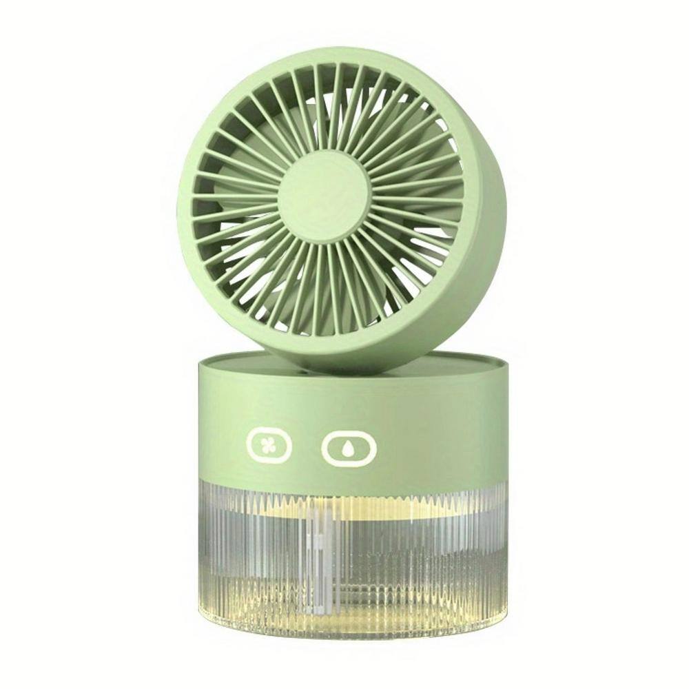 Aoibox 4.41 In. 3 Fan Speeds Personal USB Desktop Mini Humidifier Fan ...