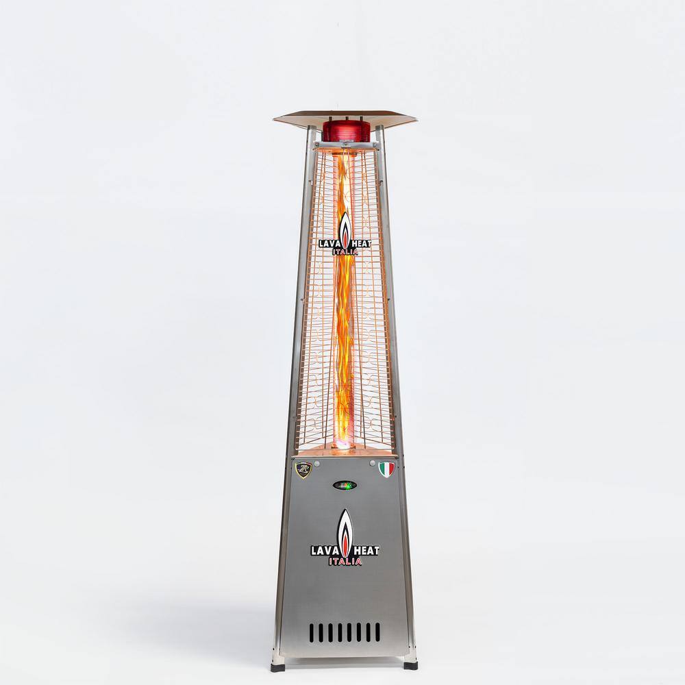 Lava Heat Italia 2G A-Line 66,000 BTU 8 ft. Stainless Steel Gas Patio ...