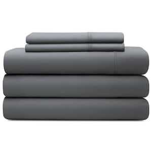 Brookside 5-Piece White Solid Cotton King - Split Sheet Set BS03SKWHTS ...