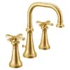 MOEN Colinet Traditional 8 in. Widespread Double Handle Bathroom Faucet ...