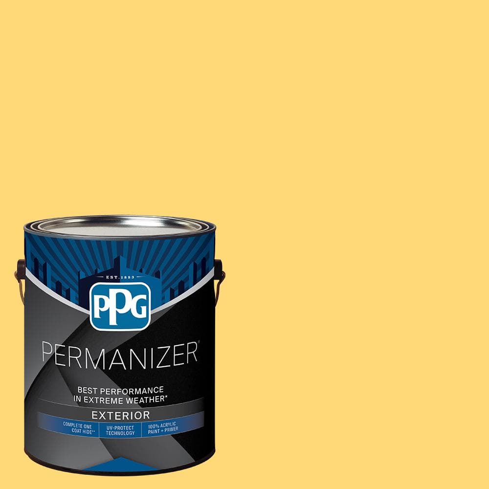 PERMANIZER 1 gal. PPG1206-5 Spiced Butternut Satin Exterior Paint ...