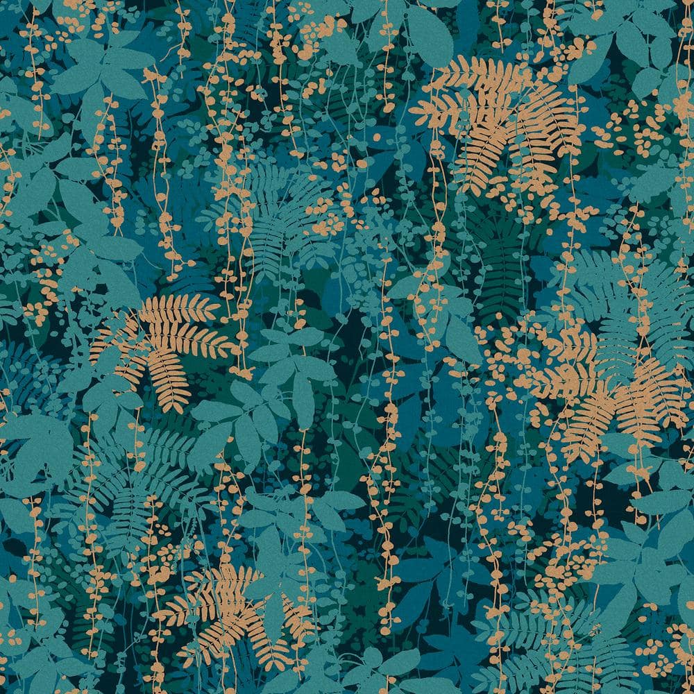 Graham & Brown Clarissa Hulse Canopy Peacock Removable Wallpaper 120393 ...
