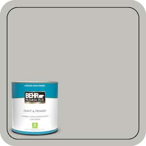 BEHR ULTRA 5 gal. #QE-50 Gull Gray Satin Enamel Exterior Paint & Primer ...