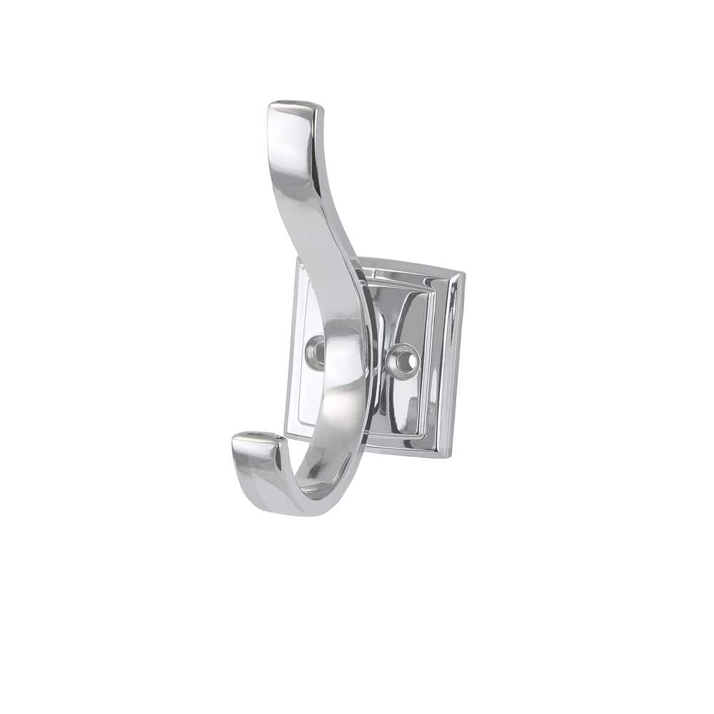 HICKORY HARDWARE Dover 3/4 in. Chrome Hook (5-Pack) H078774CH-5B - The ...