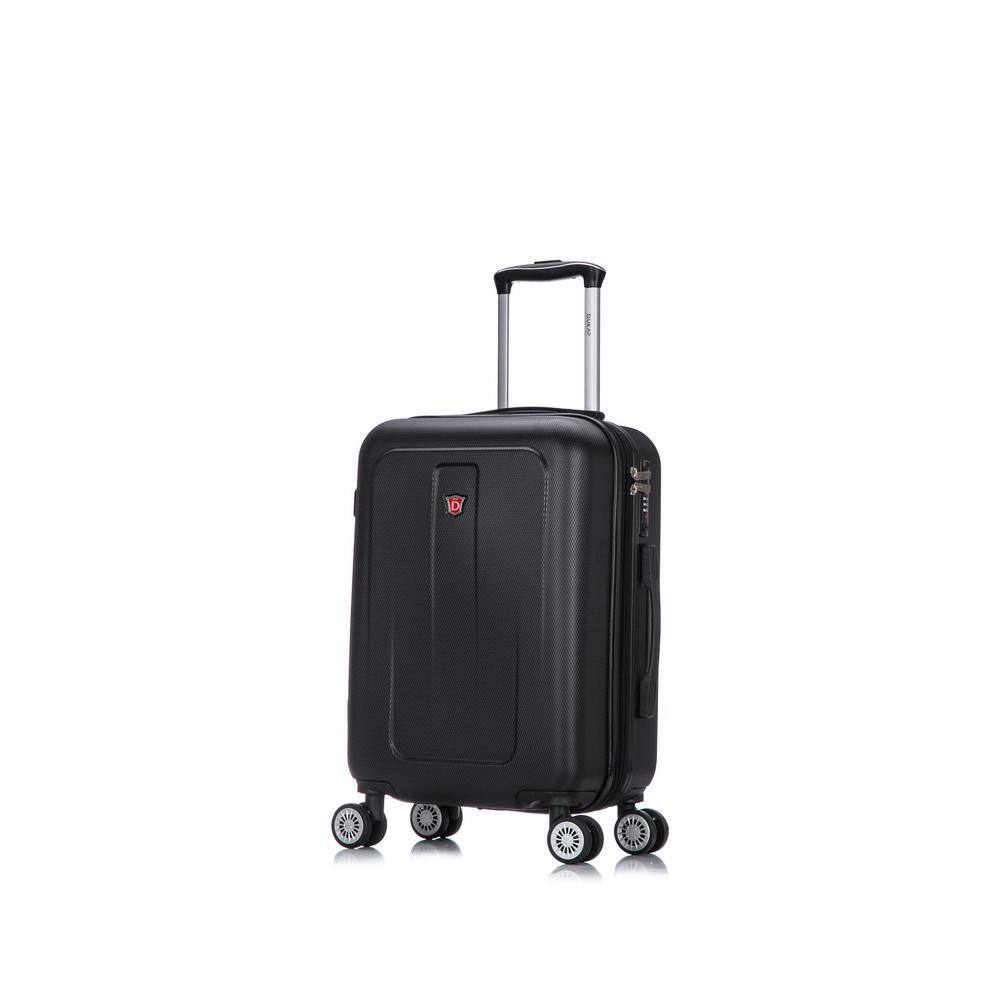 DUKAP Crypto 20 in. Black Lightweight Hardside Spinner Carry-on ...