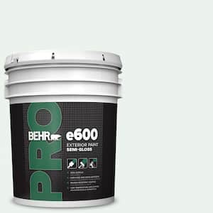 BEHR PRO 5 gal. #W-D-500 Cascade White Low Luster Exterior Paint ...