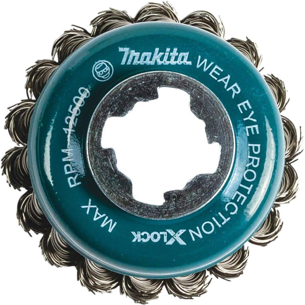 Makita X-Lock Quick Change System 3-1/8 in. Stainless Steel Knot Wire ...