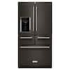 KitchenAid 25.8 cu. ft. French Door Refrigerator in Black Stainless ...