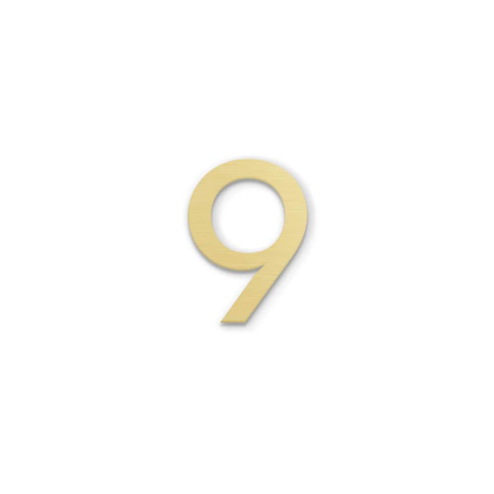 POST & PORCH 4 in. Magnetic Numbers - Gold Number 9 numbers-gold-9 ...