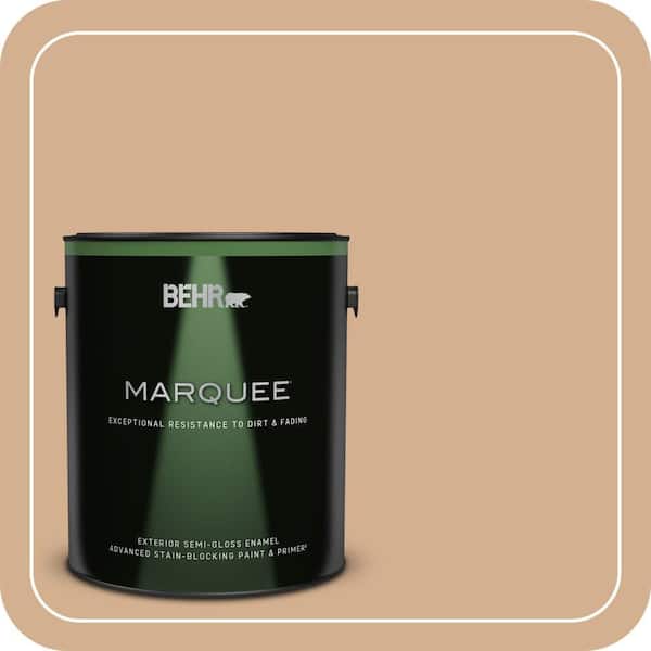 BEHR MARQUEE 1 gal. #MQ2-04 Butterscotch Amber Semi-Gloss Enamel ...