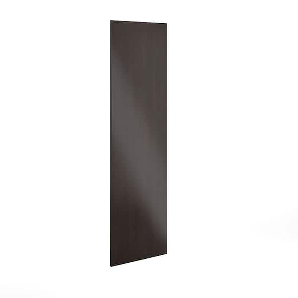 Eurostyle 30x91x0.75 in. Finishing End Panel in Dark Brown Melamine ...