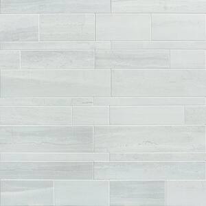 Ivy Hill Tile Luxe Core Railroad Silver 4 in. x 0.16 in. SPC Peel and ...