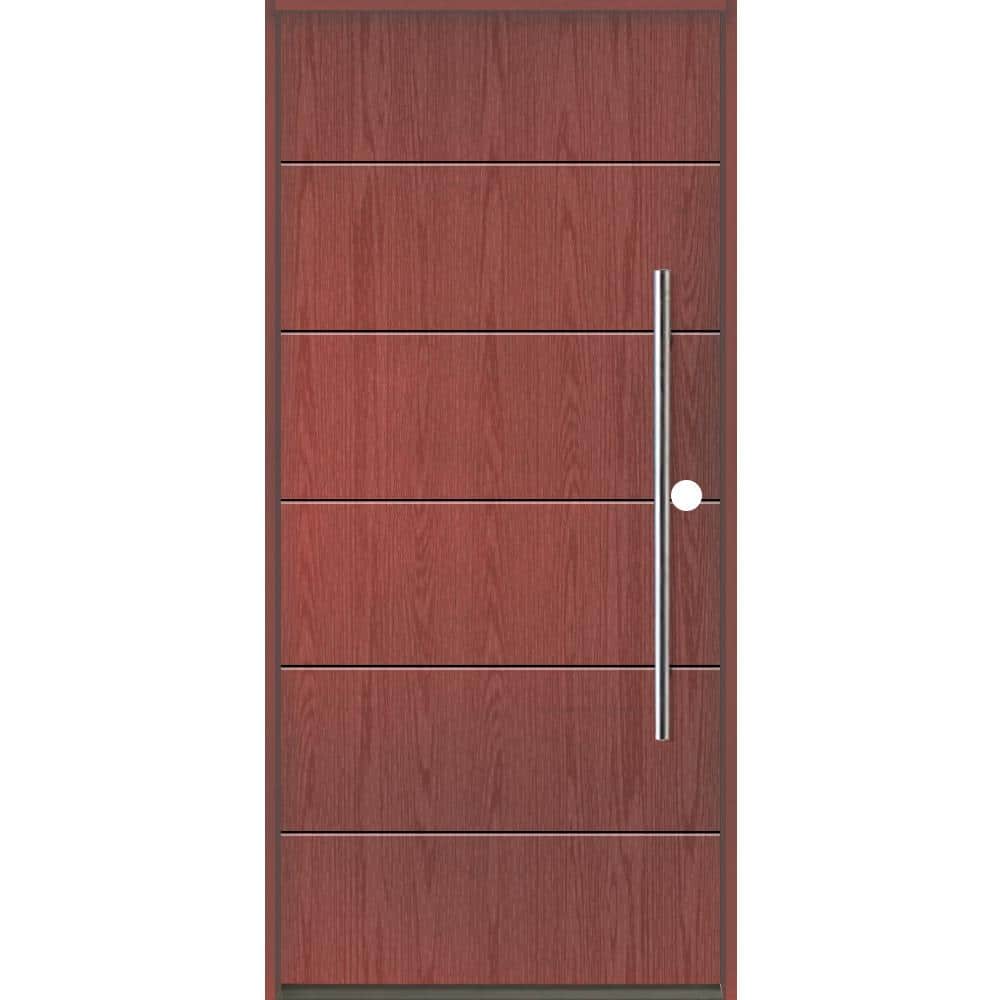 Reviews for Krosswood Doors TETON Modern Faux Pivot 36 in. x 80 in ...