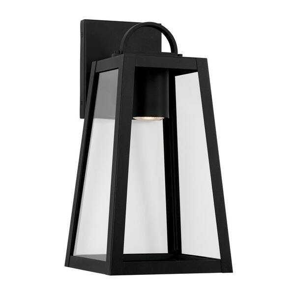 Capital Lighting Fixture Company Leighton 16 in. 1-Light Black Outdoor ...