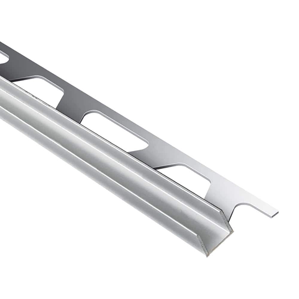 Schluter Deco-SG Bright Chrome Anodized Aluminum 0.438 in. x 98.5 in ...