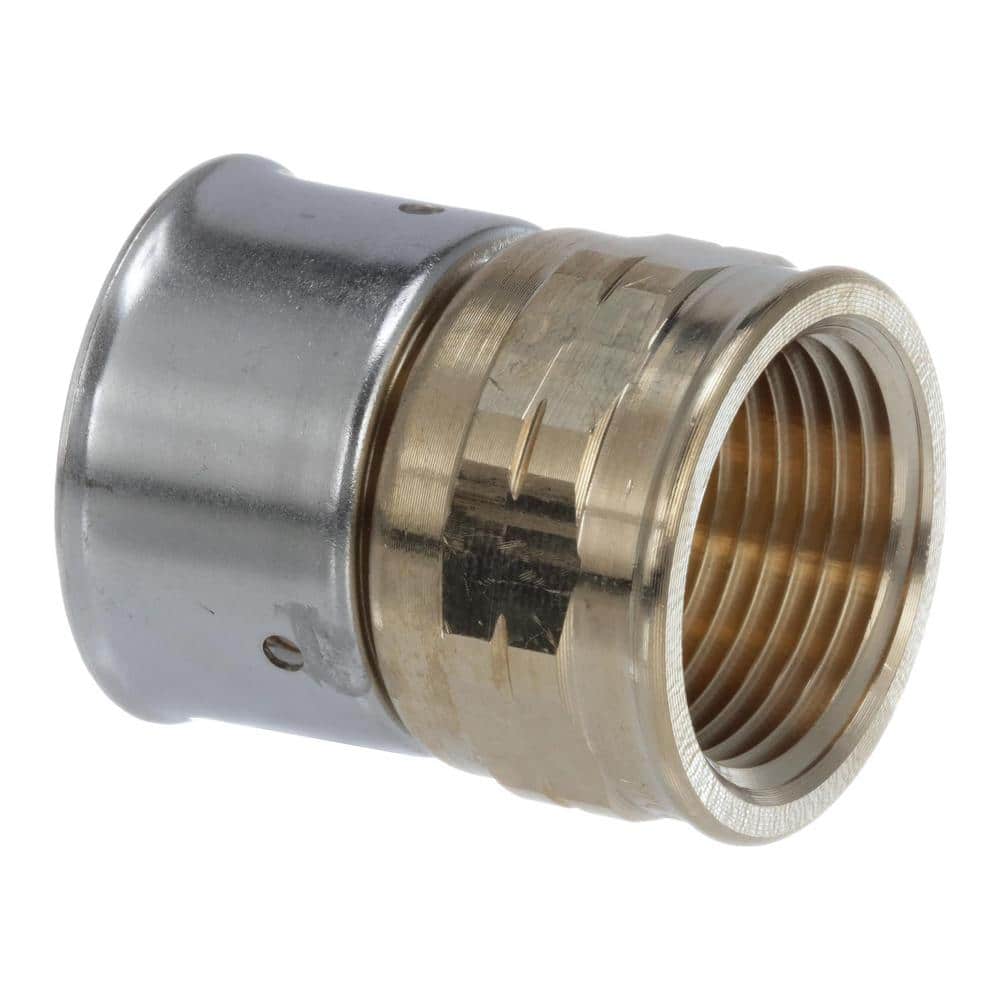 Viega PureFlow 1 in. Press x 3/4 in. FPT Zero Lead Bronze Adapter (10 ...