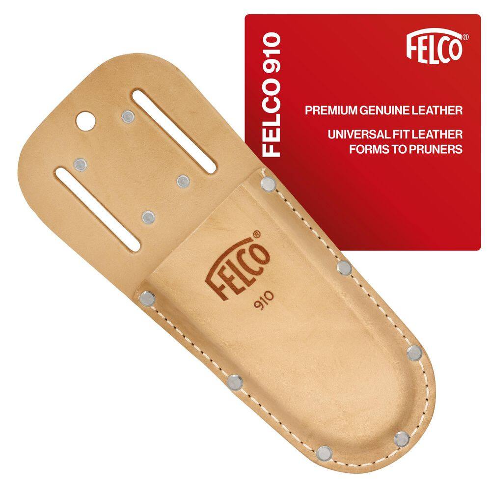 FELCO 8 in. Leather Pruner Belt Holster 910 - The Home Depot