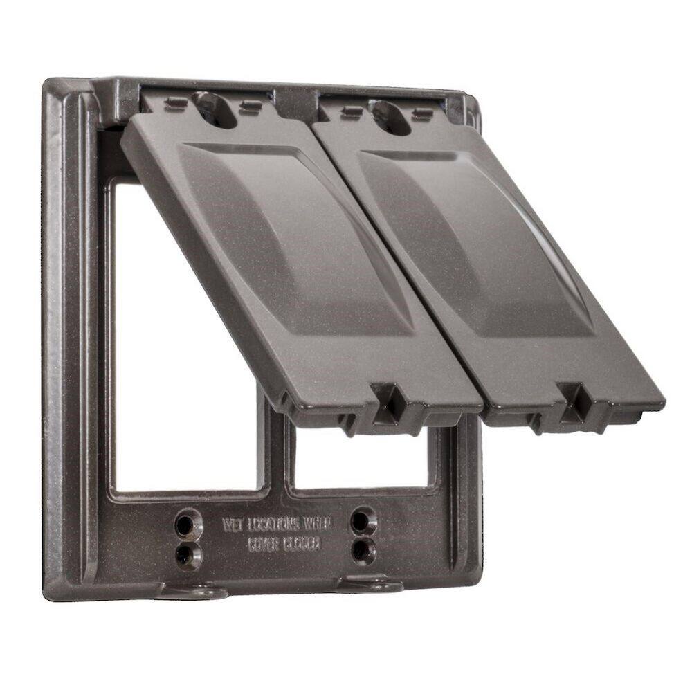 Southwire 16-in-1 Weatherproof Double Gang Multi-Use Vertical Device ...