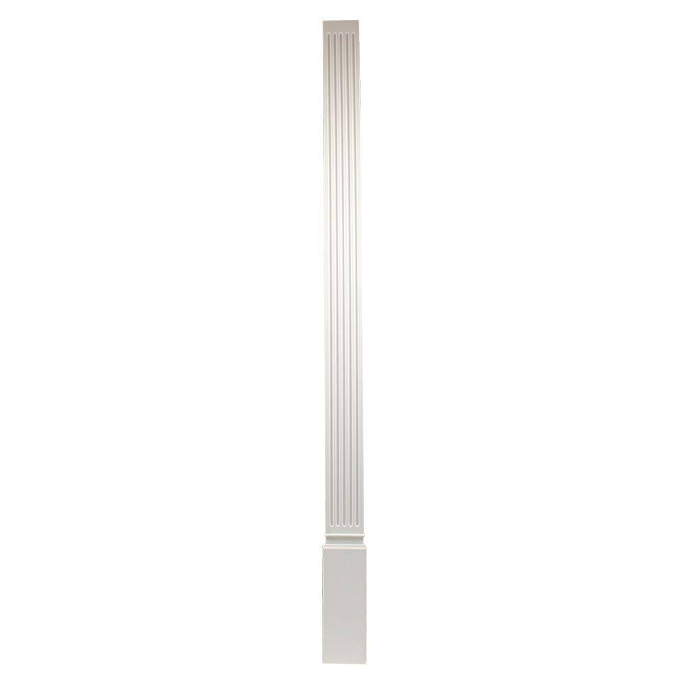 Focal Point 6 in. x 5-1/4 in. x 89-3/4 in. Primed Polyurethane Fluted ...