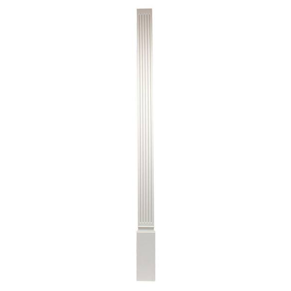 Focal Point 6 in. x 5-1/4 in. x 89-3/4 in. Primed Polyurethane Fluted ...