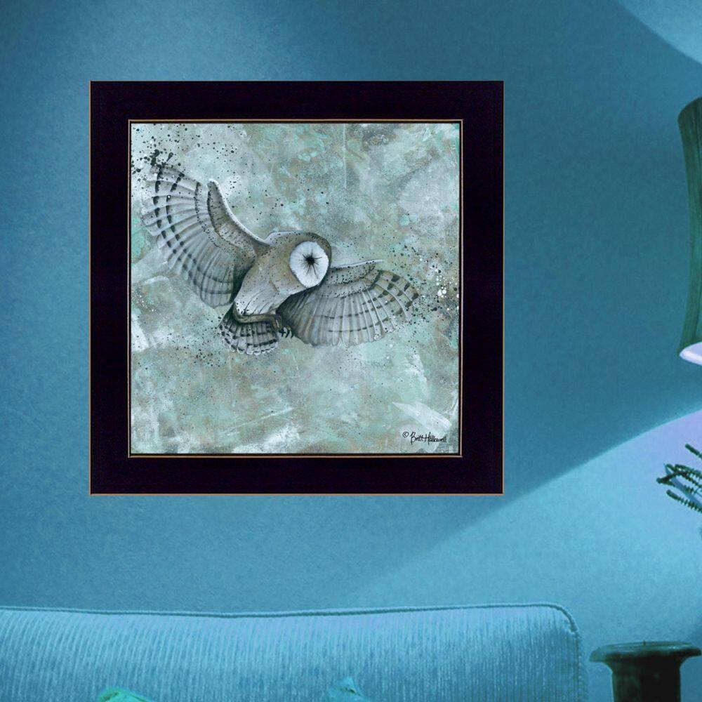 "Simplicity Owl" by Britt Hallowell, Ready to Hang Framed Print, Black ...
