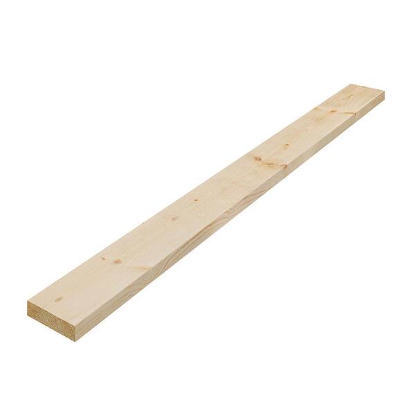 Edge 1 in. x 6 in. x 16 ft. SPF S1S2E Trim Board - Actual Size: 5/8 in ...