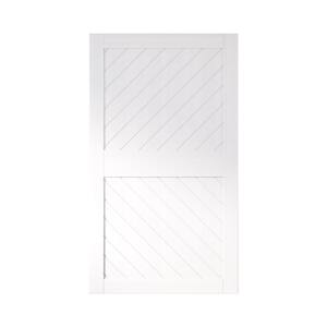 HOMACER XT3 50 in. x 84 in. C-Panel Solid Core Early American Slanted ...