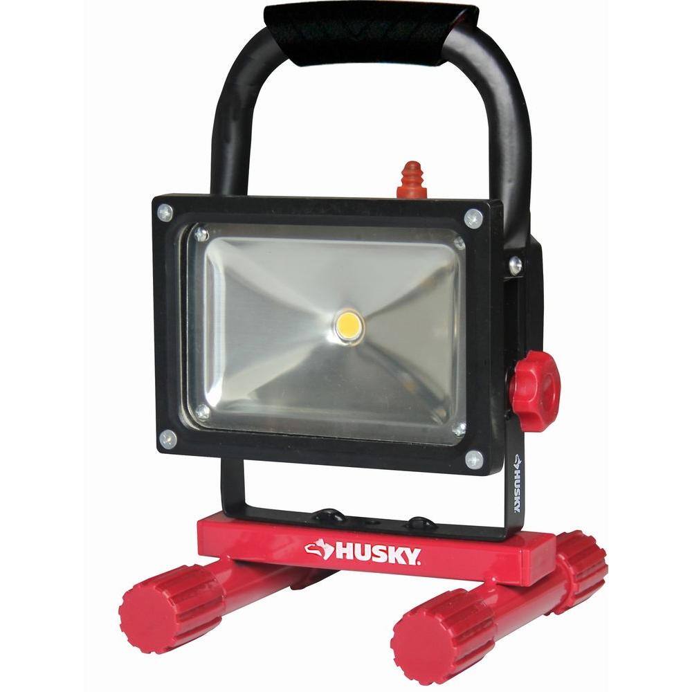 Husky 15-Watt 800 Lumen Portable LED Work Light WL800LP-H - The Home Depot