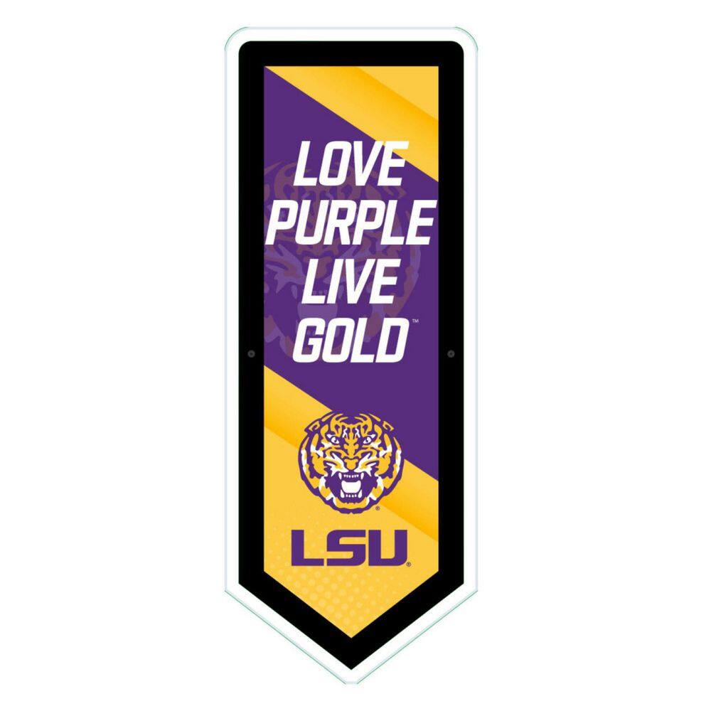 Evergreen Louisiana State University Pennant 9 in. x 23 in. Plug-in LED ...