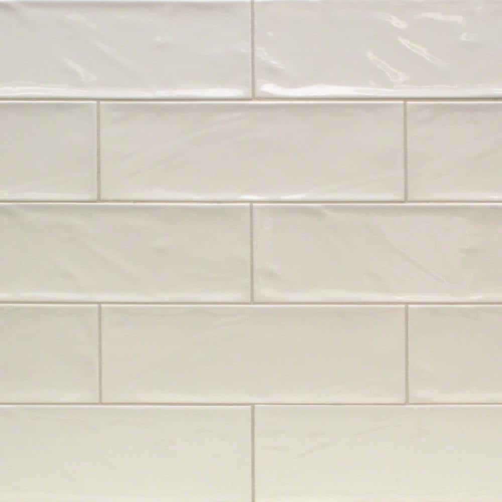 Ivy Hill Tile Pallet of Pier Ivory 4 in. x 12 in. Polished Ceramic ...