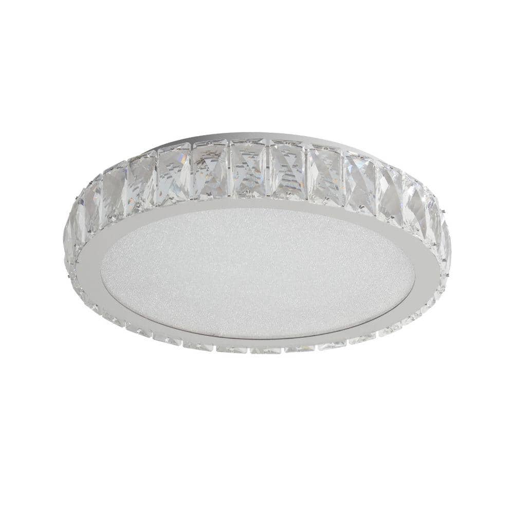 Amucolo 13.8 in. Flush Mount Crystal Chandelier Yead-CYD0-69T - The ...