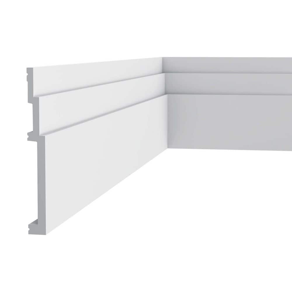 ORAC DECOR 7/8 in. D x 7-7/8 in. W x 78-3/4 in. L Primed White High ...