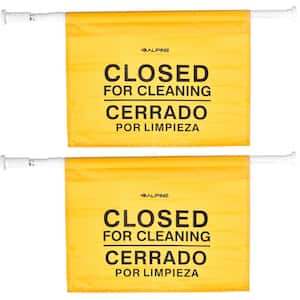 Alpine Industries 18 in. Hanging Safety Sign with Bi-Lingual Closed for ...