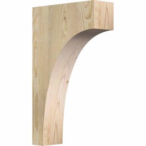 Ekena Millwork 6 in. x 12 in. x 20 in. Douglas Fir Huntington Rough ...