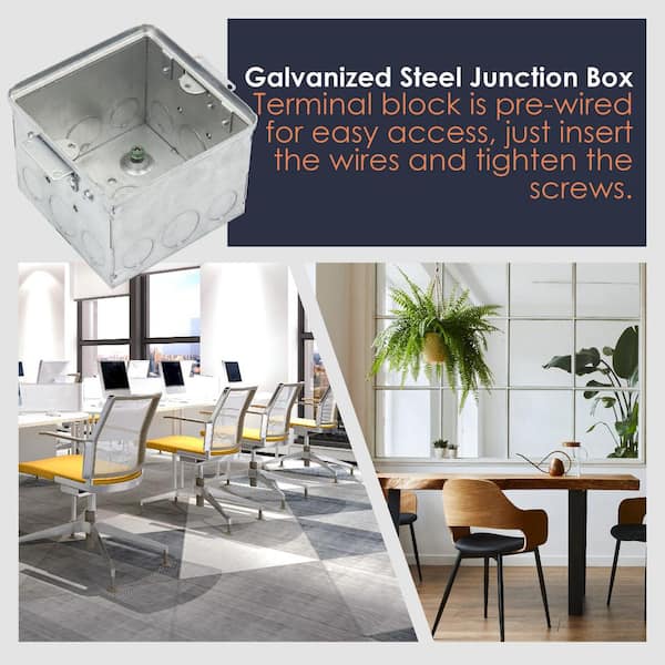 NEWHOUSE ELECTRIC Pop-Up Floor Outlet, Electrical Box for Wood Sub ...