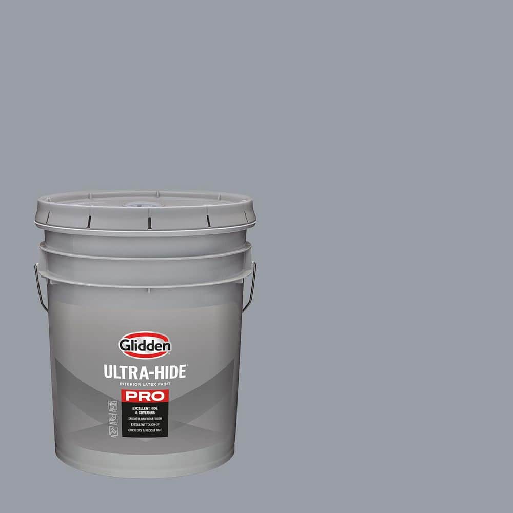 Glidden Ultra-Hide 1 gal. PPG0993-4 Gray Suit Eggshell Interior Paint ...