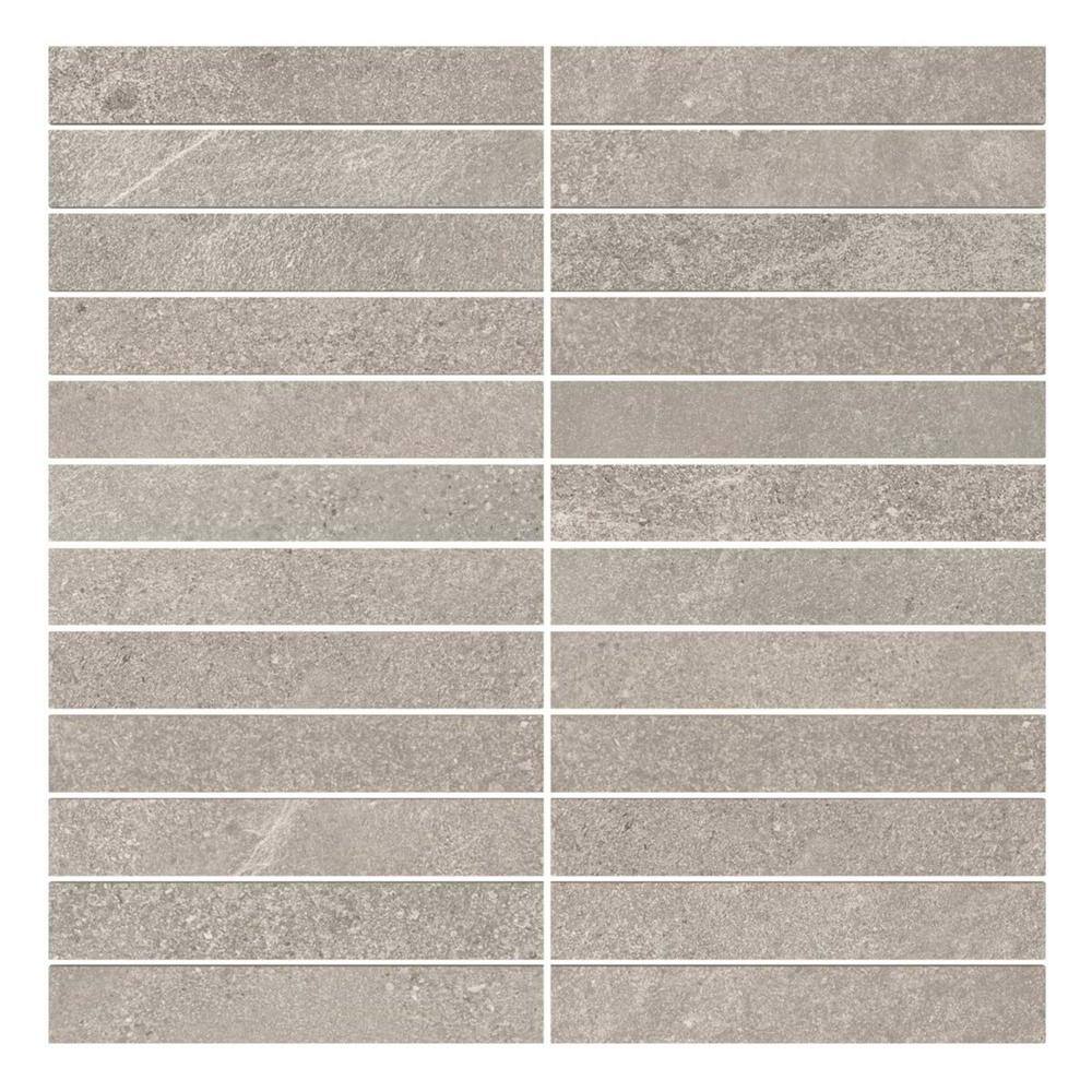Ivy Hill Tile Monolith Silver Gray 3.93 in. x 0.35 in. Stacked Matte ...