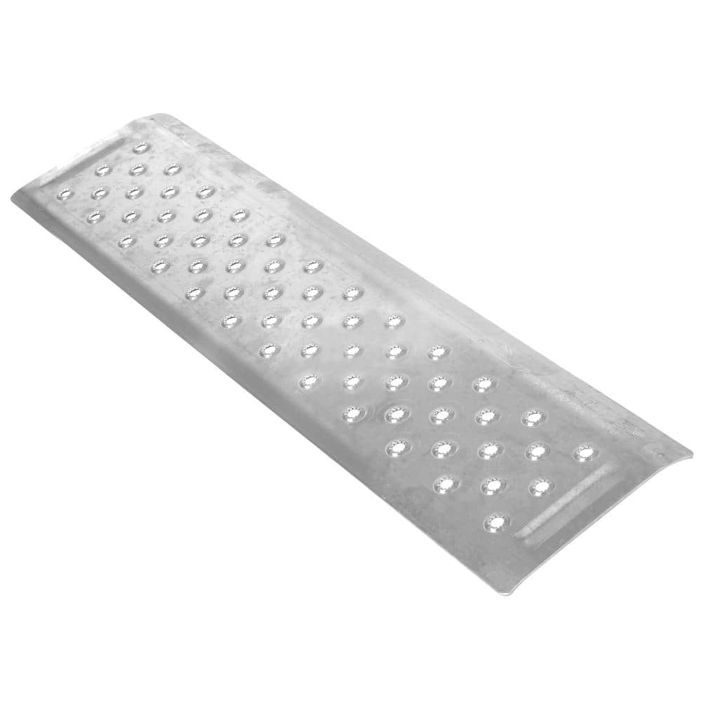 SILVER SPRING 1-1/4" High Aluminum Threshold Ramp, Punch Plate Surface ...