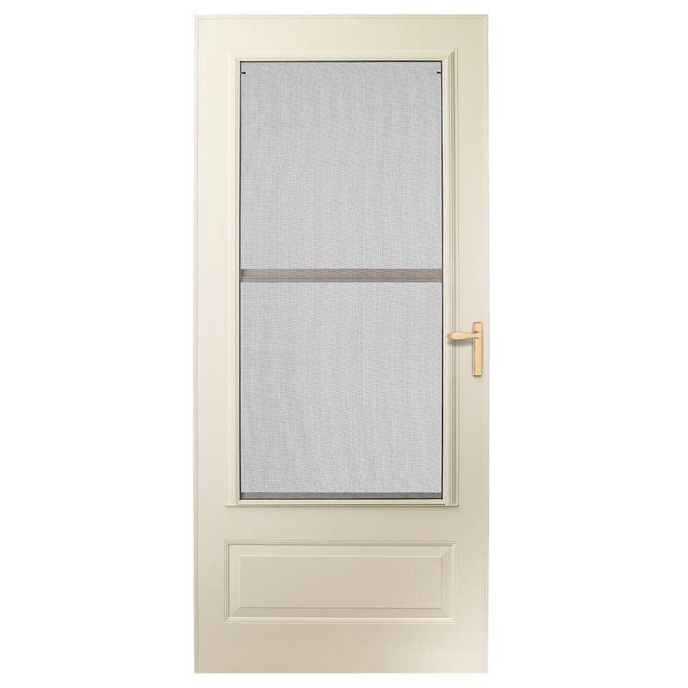 EMCO 300 Series 32 in. x 80 in. Almond Universal Triple-Track Storm ...