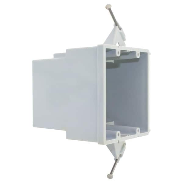 Cantex New Work 2-Gang 35 cu. in. Heavy Wall Nail-on Electrical Outlet ...