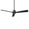 WAC Lighting Clean 52 in. Indoor/Outdoor Matte Black 3-Blade Smart ...