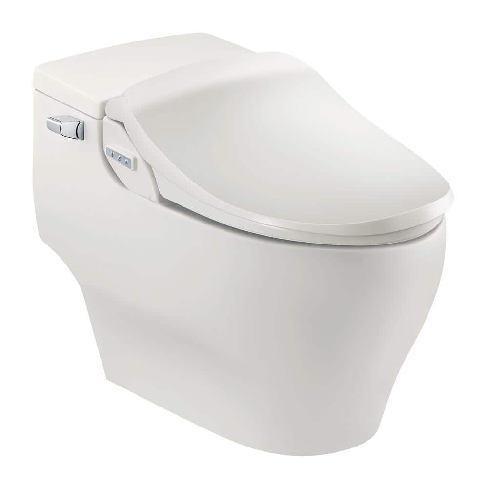 Alpha Bidet iX Hybrid Electric Bidet Seat for Round Toilets in White iX ...